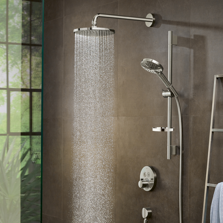 hansgrohe Raindance Select S 240 EcoSmart Rain Chrome Shower Head with ...