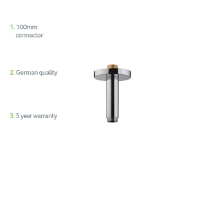 hansgrohe Chrome Ceiling Connector 100mm | SaveMoneyCutCarbon