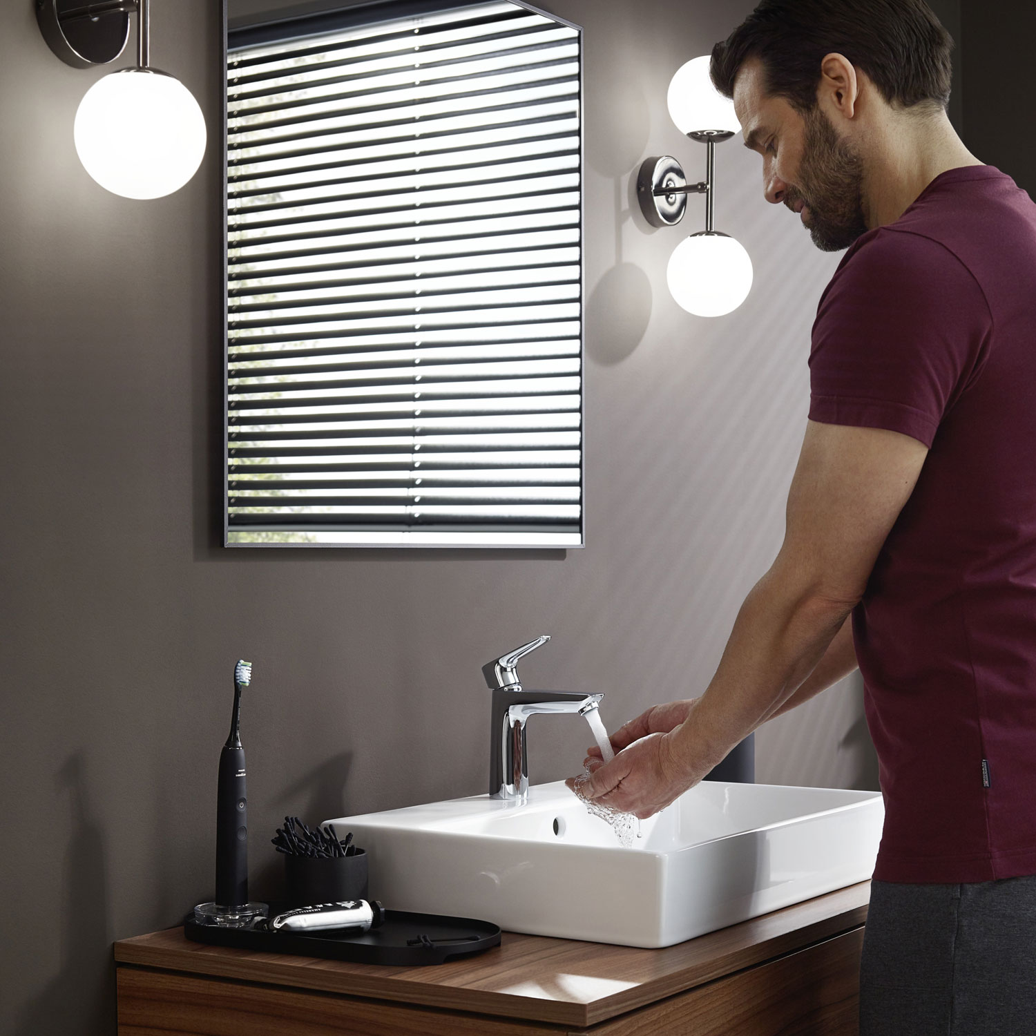 hansgrohe Talis E 110 Single Lever Basin Mixer with Pop-Up Waste Set