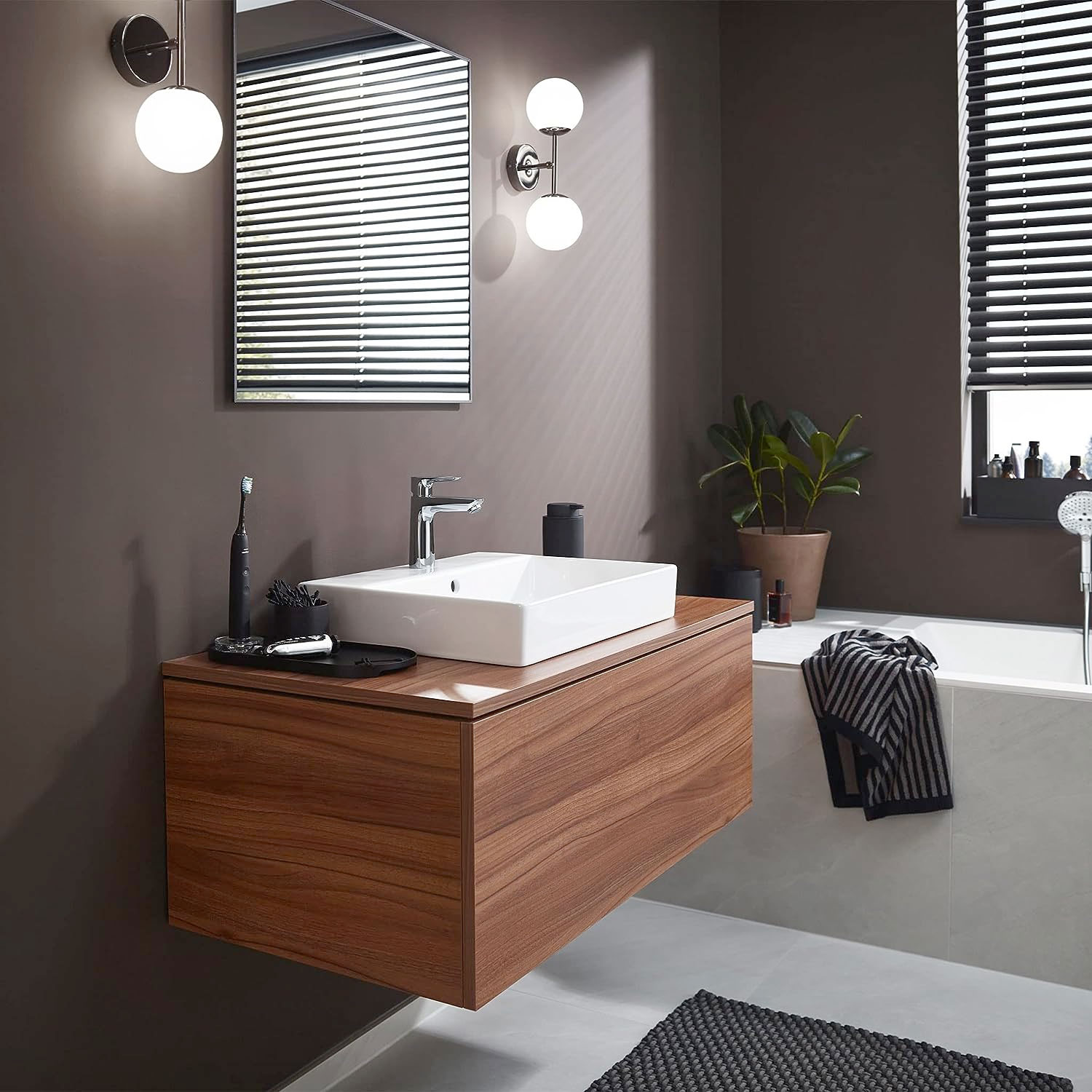 hansgrohe Talis E 110 CoolStart Single Lever Basin Mixer with Pop-Up ...