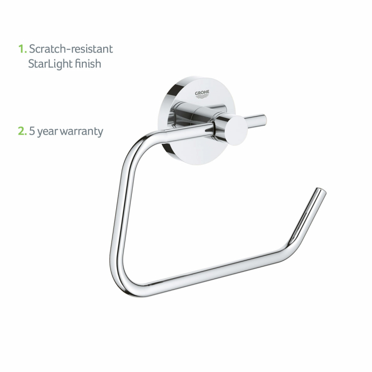 Grohe Essentials Toilet Roll Holder Chrome