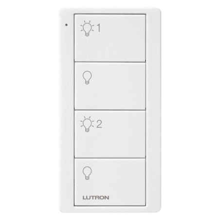 Lutron Pico Wireless White Remote Control | 4 Button with 2 Group Control