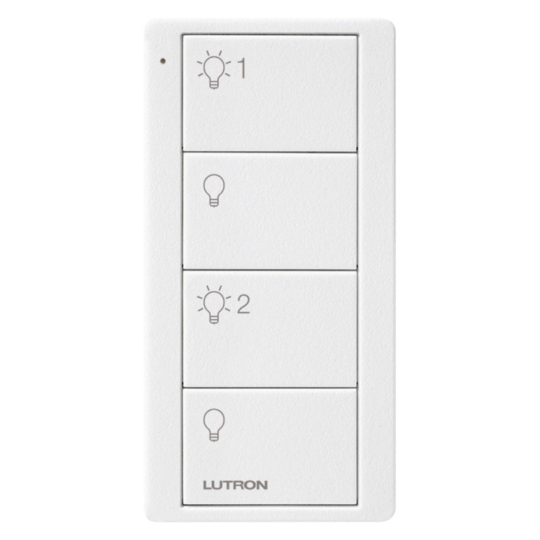 Lutron Pico Wireless White Remote Control | 4 Button with 2 Group Control