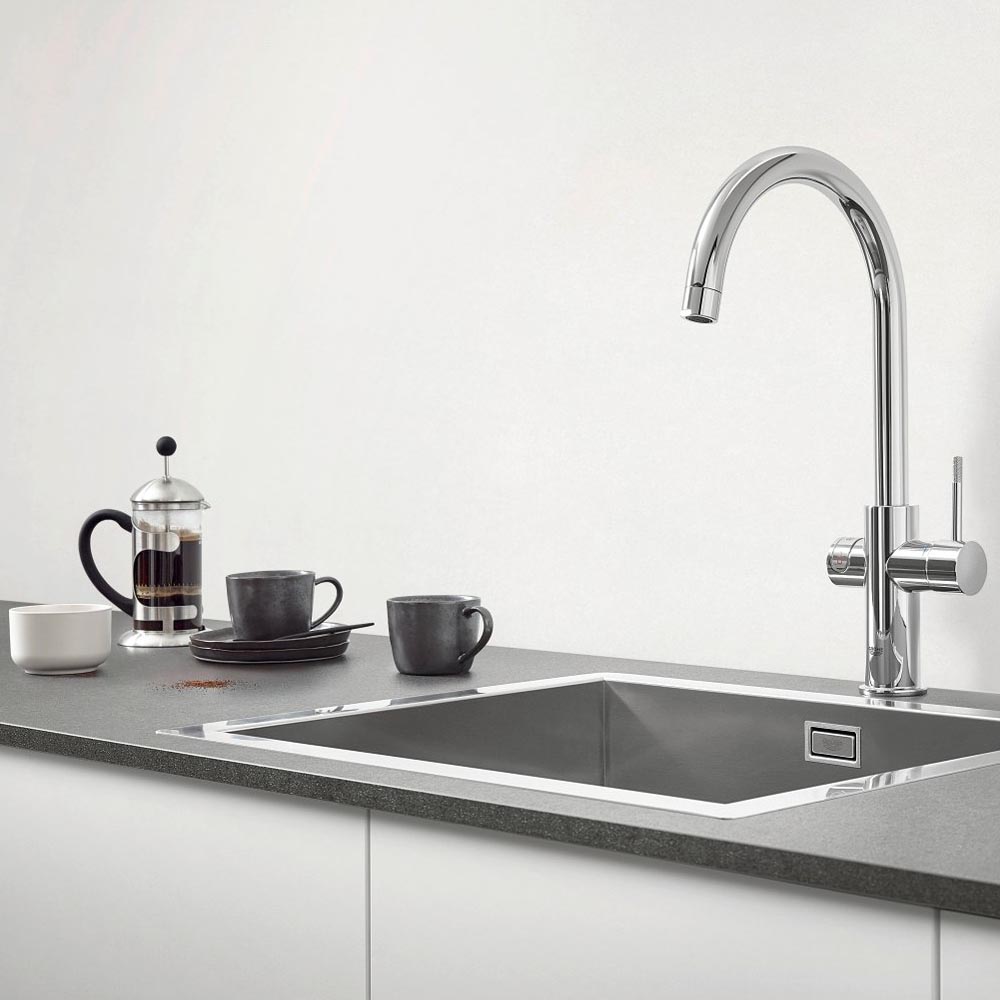 Grohe Red Duo Instant Boiling Water Kitchen Tap | SaveMoneyCutCarbon