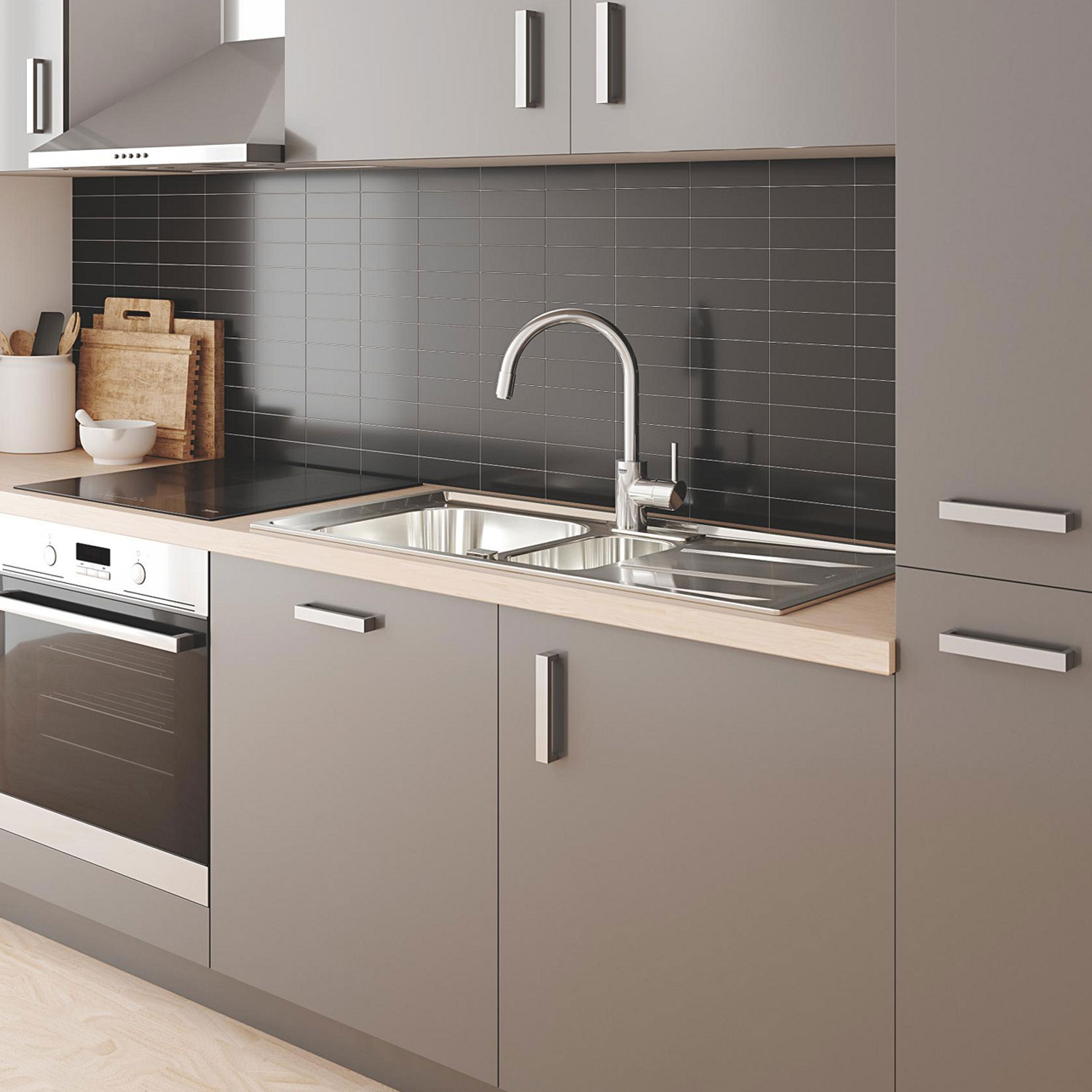 Grohe Concetto with Pull-out Mousseur Single Lever Swivel Spout 360 ...