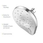 Methven Kaha Satinjet Shower Head Chrome