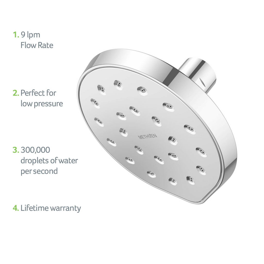 Methven Kiri MK2 Satinjet Shower Head Chrome