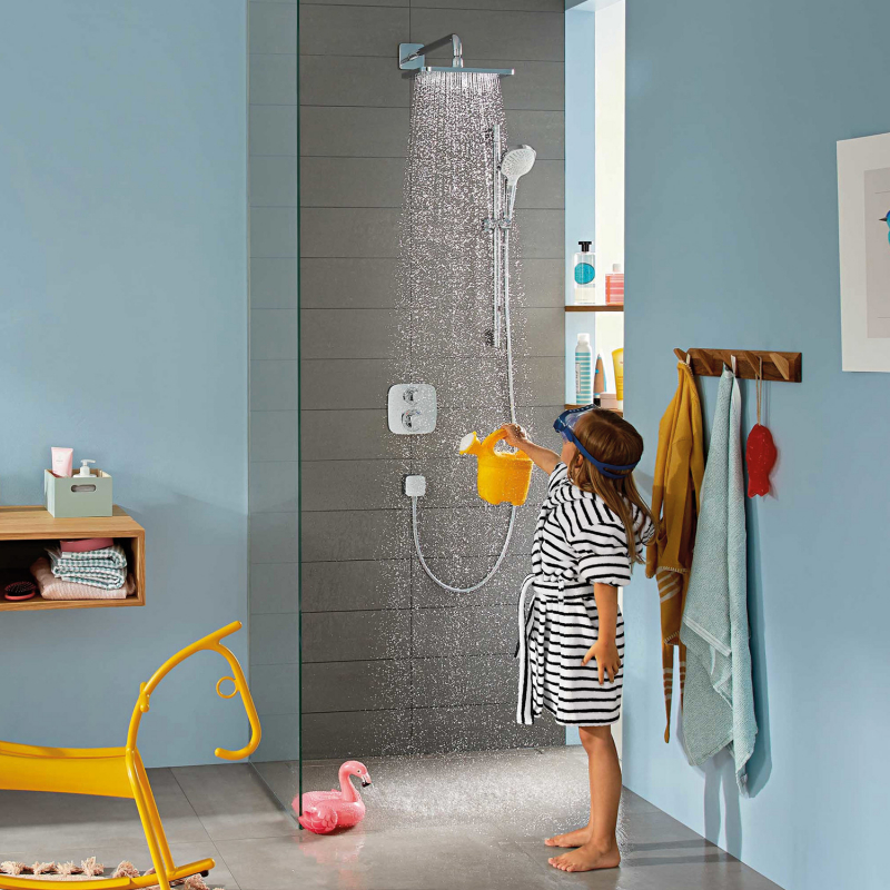 hansgrohe Croma E 280 1jet Ecosmart Chrome Overhead Shower