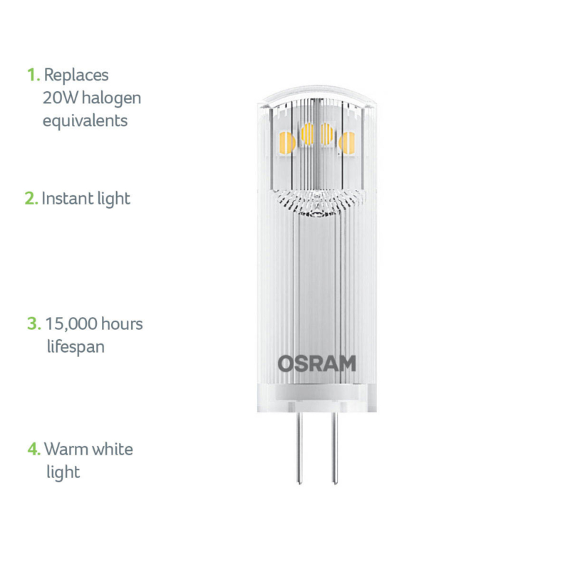 Ledvance Parathom LED Capsule Bulb G4 1.8W 2700K | Warm White