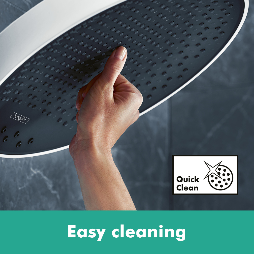 hansgrohe Rainfinity 250 1jet Ecosmart Chrome Overhead Shower with Wall ...