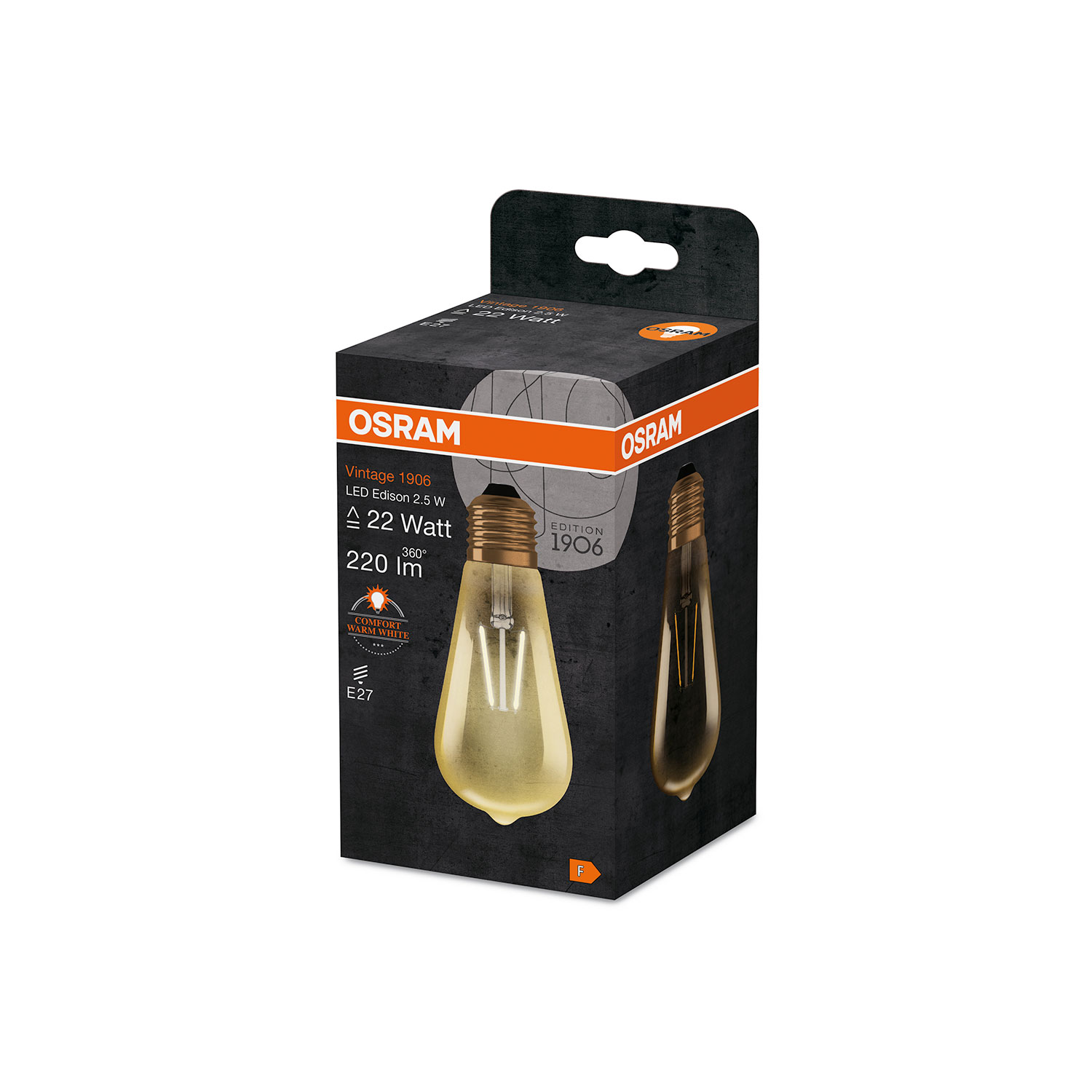 Ledvance Vintage 1906 LED Filament Gold E27 2.5W 2400K | Warm White