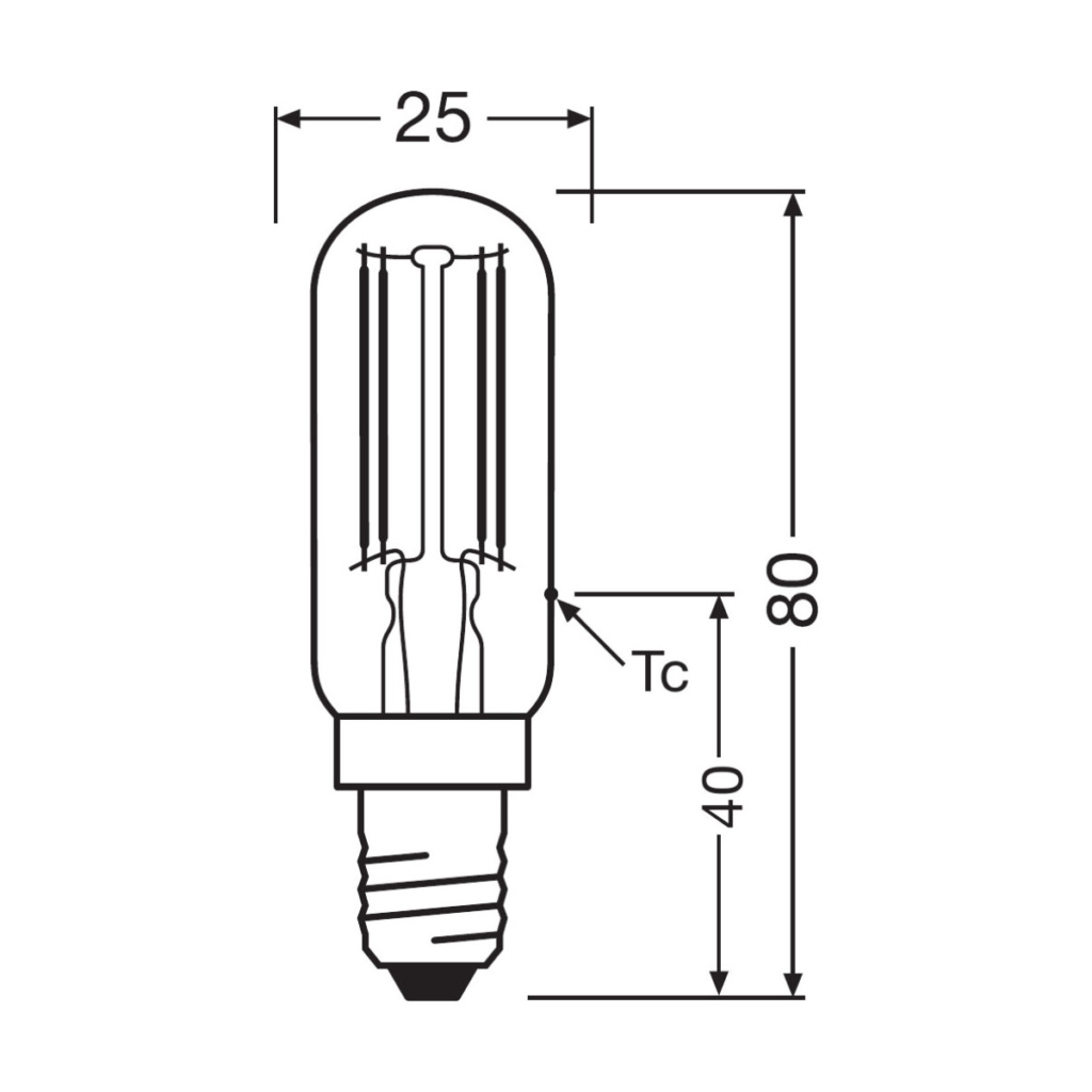 Ledvance Parathom LED Filament Bulb E14 6.5W 2700K | Warm White