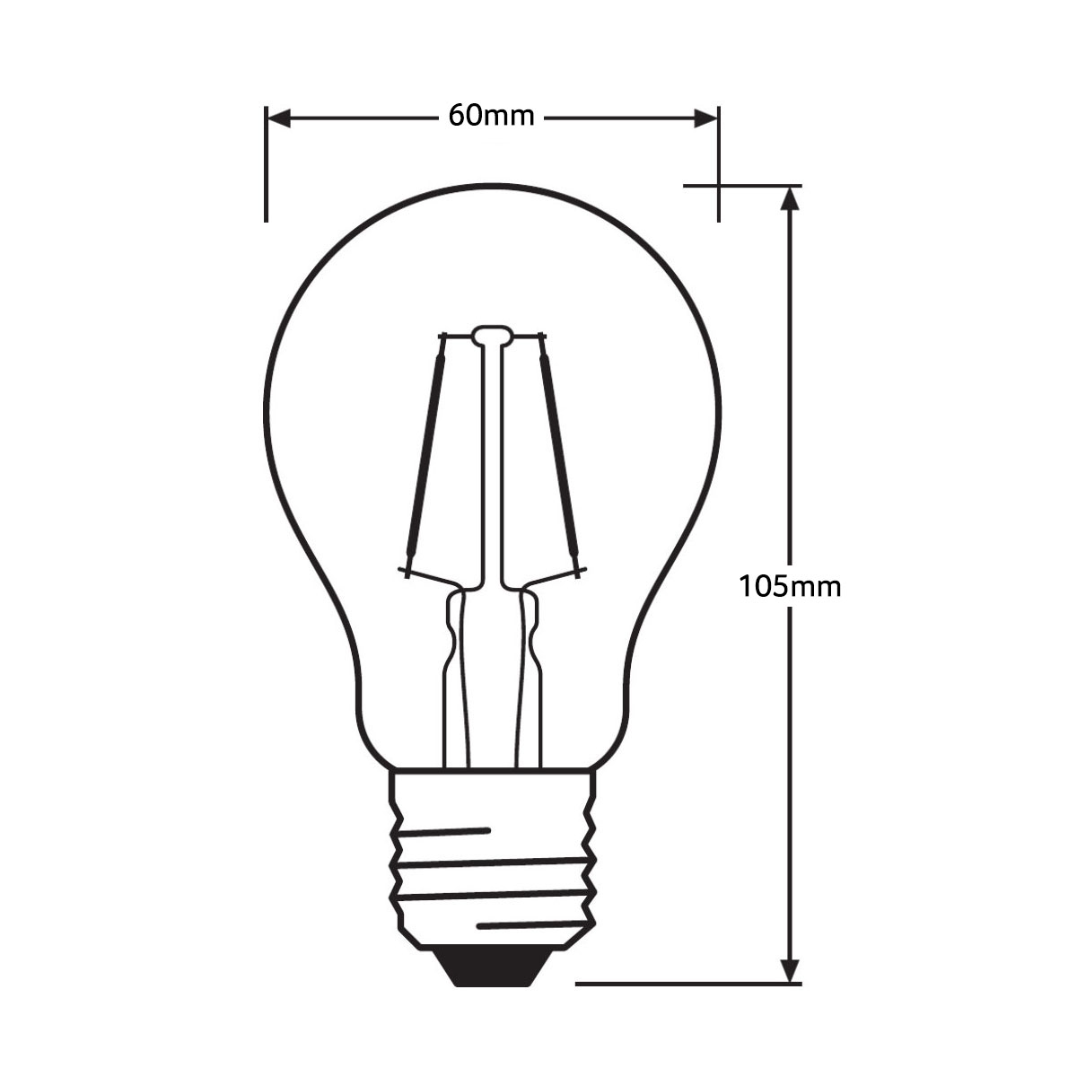 Ledvance Star Decor LED Bulb E27 4W 2700K | Green | Warm White