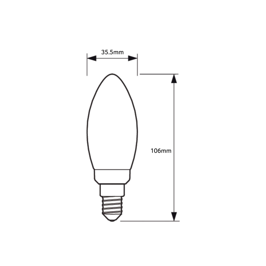 Philips SceneSwitch LED Filament Bulb B35 E14 5W 2200K-2700K | 3 Step ...