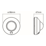 Ledvance Nightlux LED Ceiling Light 1.7W 4000K White | Battery Powered ...