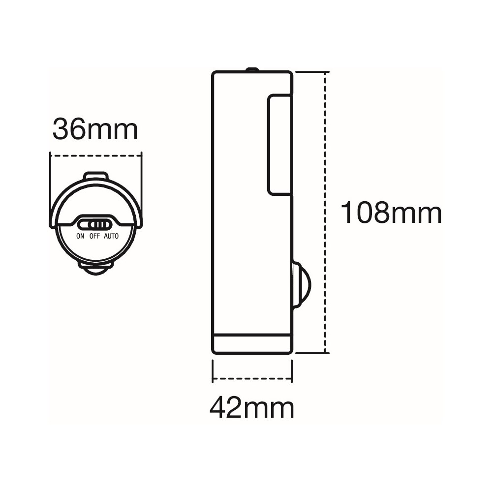 Ledvance Nightlux LED Torch Portable Light 0.35W 4000K Silver | Battery ...
