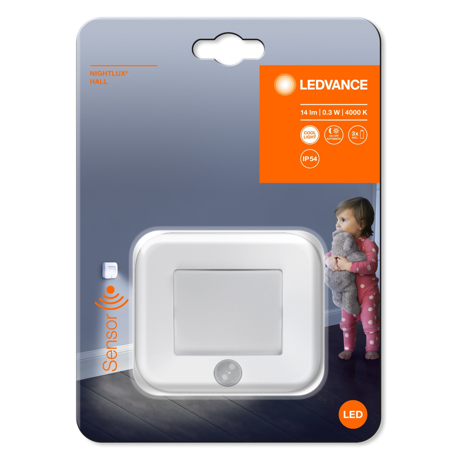 Ledvance Nightlux LED Indoor Outdoor Hall Light 0.25W 4000K White ...
