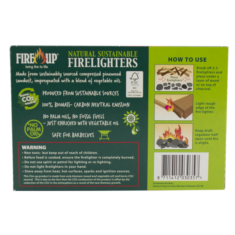 FireUp Natural Sustainable Firelighters | 28 pcs