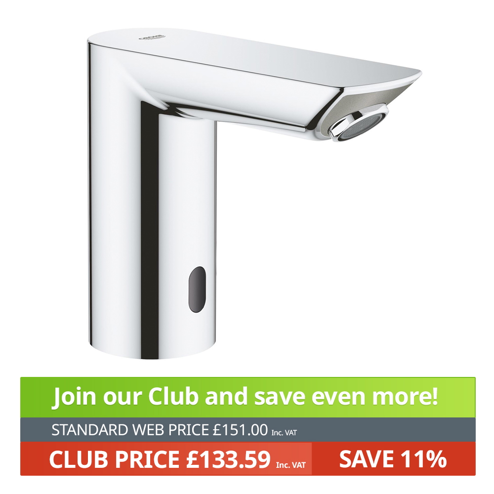 Grohe Bau Cosmopolitan E Electronic Battery Powered Temperature Pre ...