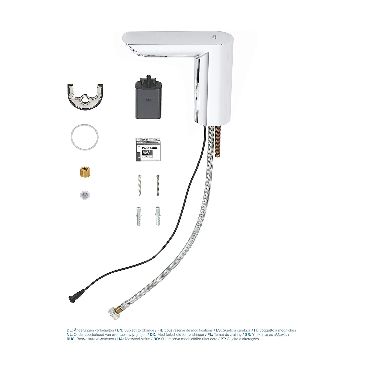 Grohe Bau Cosmopolitan E Electronic Battery Powered Temperature Pre ...