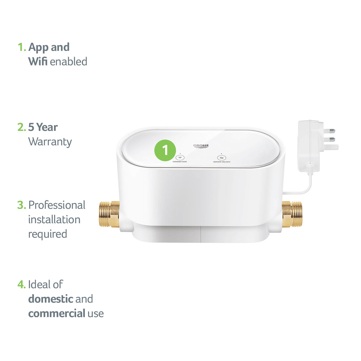 Grohe Sense Guard Smart Water Controller | White