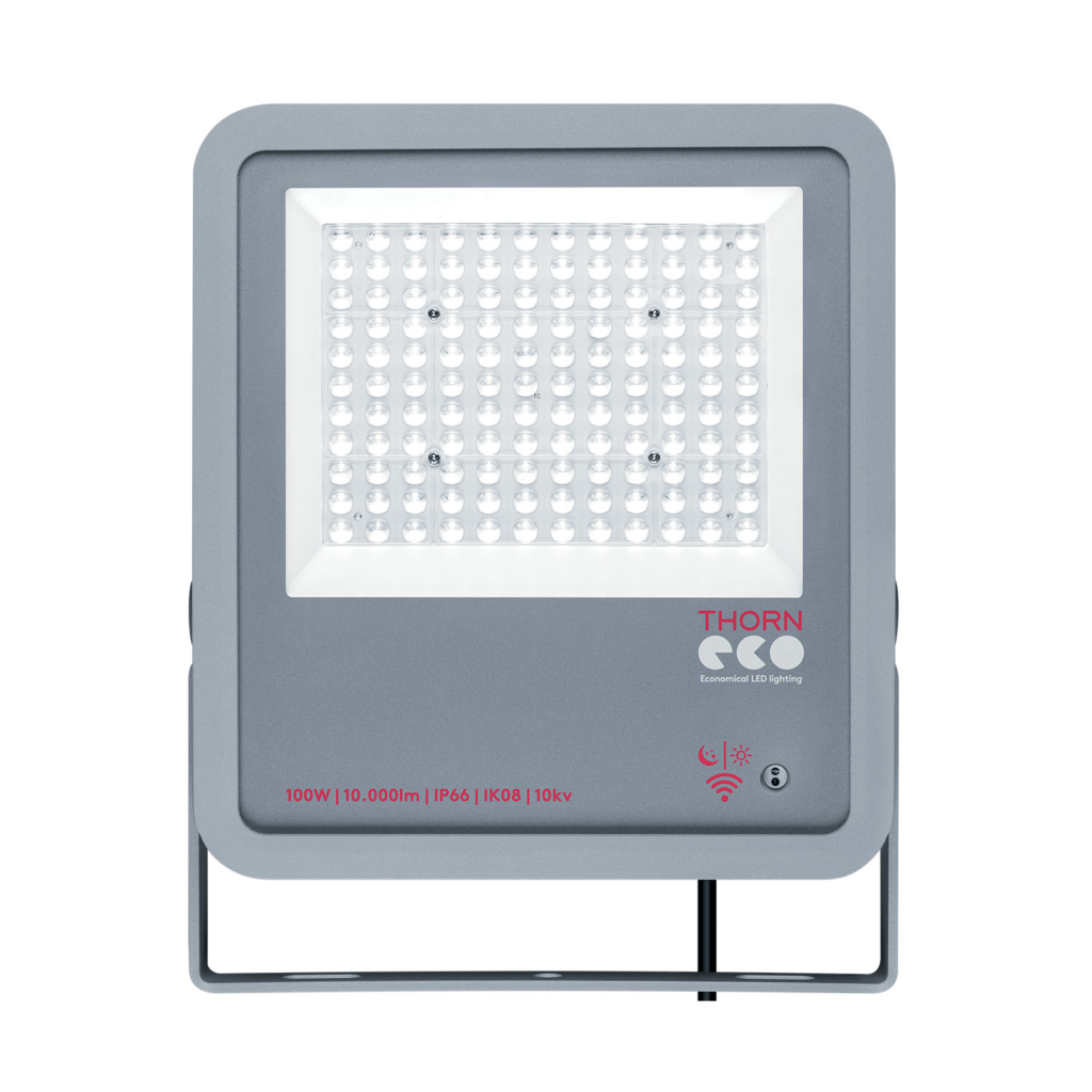 Thorn Eco Leo LED Floodlight Grey 100W 3000K | Warm White