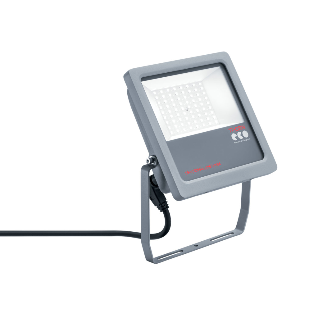 Thorn Eco Leonie LED Floodlight Grey 50W 3000K | Warm White