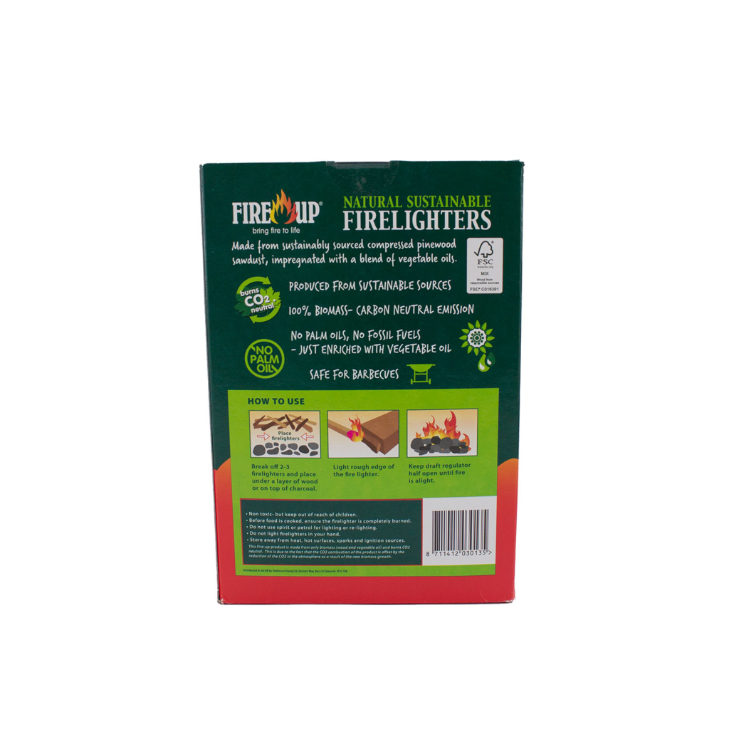 FireUp Natural Sustainable Firelighters | 200 pcs
