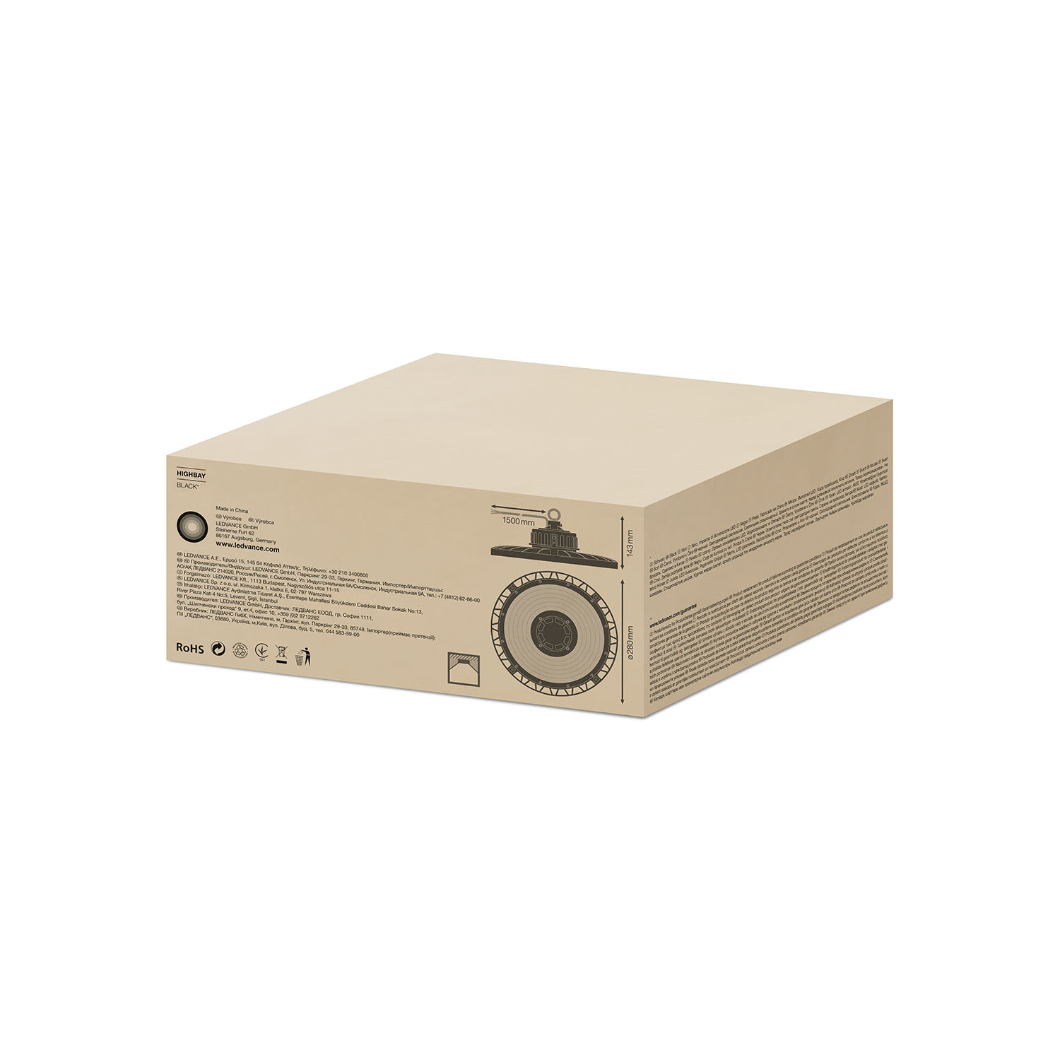 Ledvance LED High Bay 93W 4000K 70 degree | Cool White