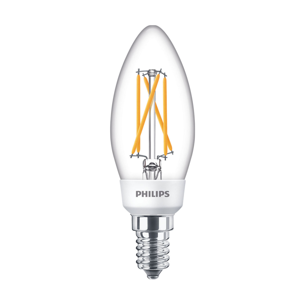 Philips SceneSwitch LED Filament Bulb B35 E14 5W 2200K-2700K | 3 Step ...