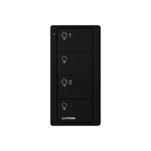 Lutron Pico Wireless Black Remote Control | 4 Button Raise/Lower Control