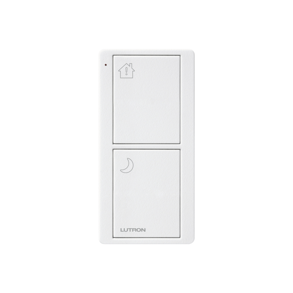 Lutron Pico Wireless White Remote Control | 2 Button Bedside Control