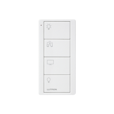 Lutron Pico Wireless White Remote Control | 4 Button Living Room Control
