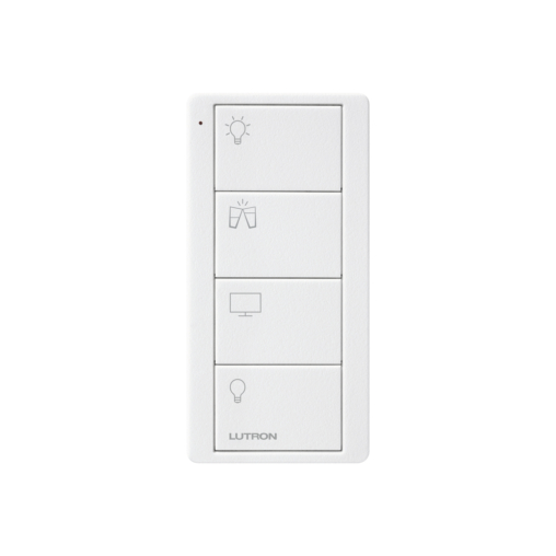 Lutron Pico Wireless White Remote Control | 4 Button Living Room Control