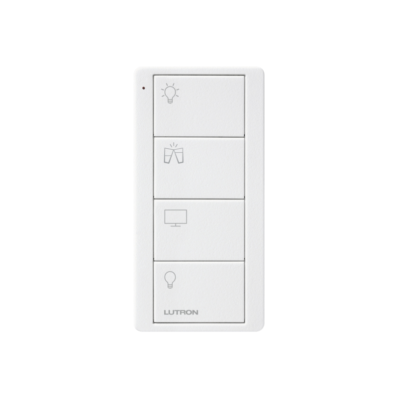 Lutron Pico Wireless White Remote Control | 4 Button Living Room Control