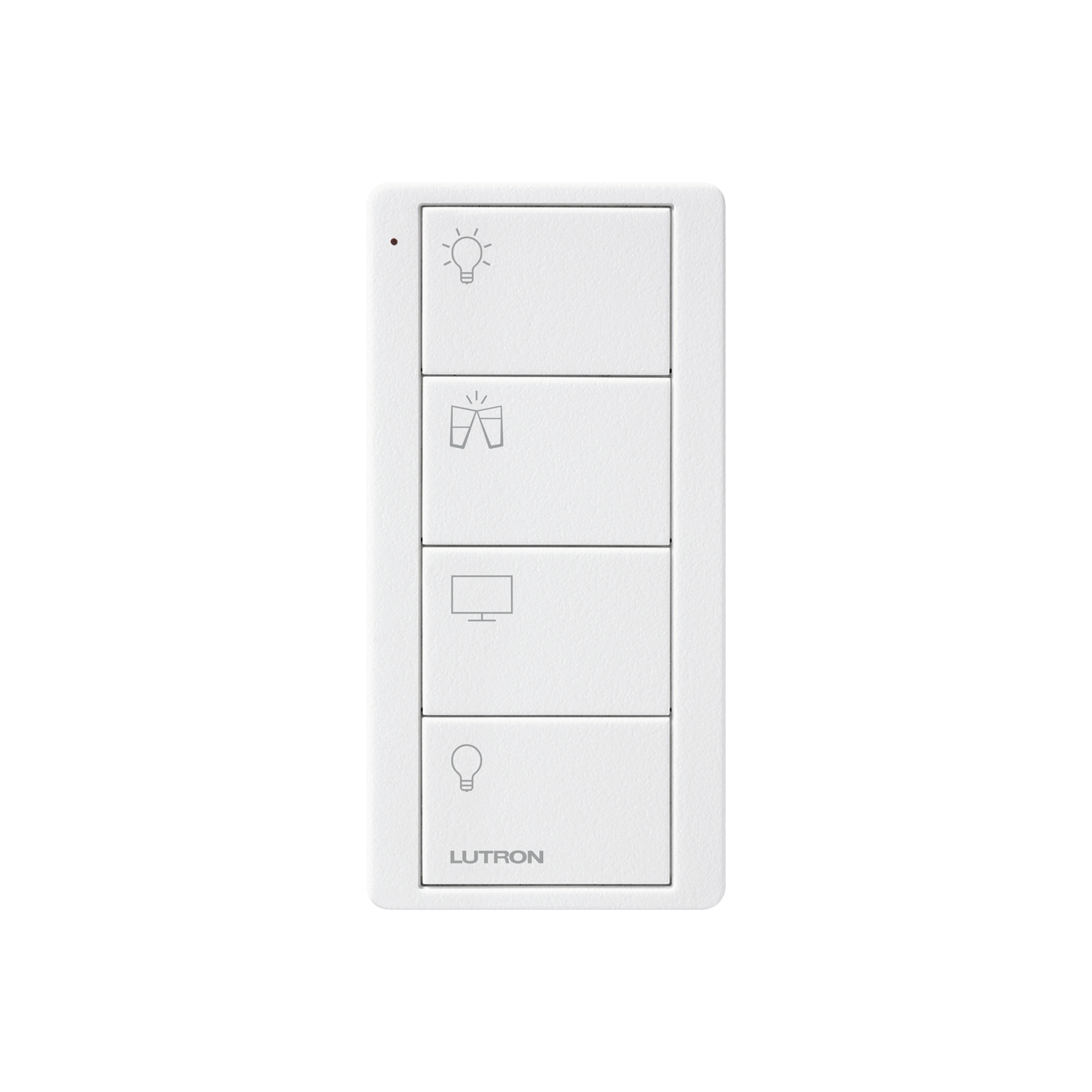 Lutron Pico Wireless White Remote Control | 4 Button Living Room Control