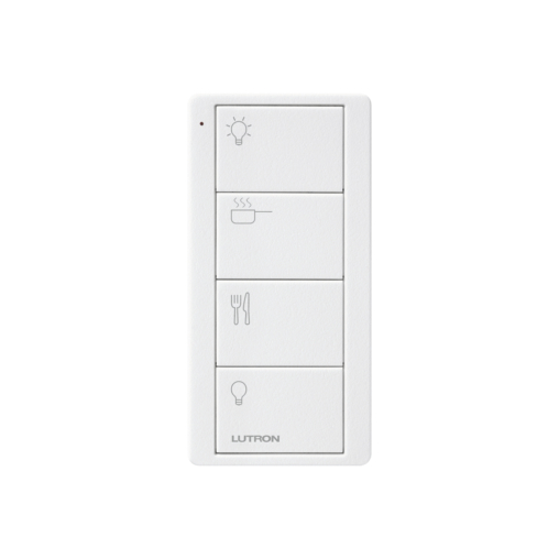 Lutron Pico Wireless White Remote Control | 4 Button Kitchen Control