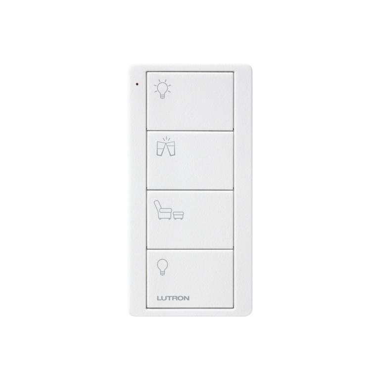 Lutron Pico Wireless White Remote Control | 4 Button Family Room Control