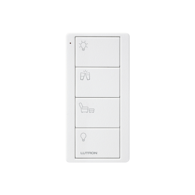 Lutron Pico Wireless White Remote Control | 4 Button Family Room Control