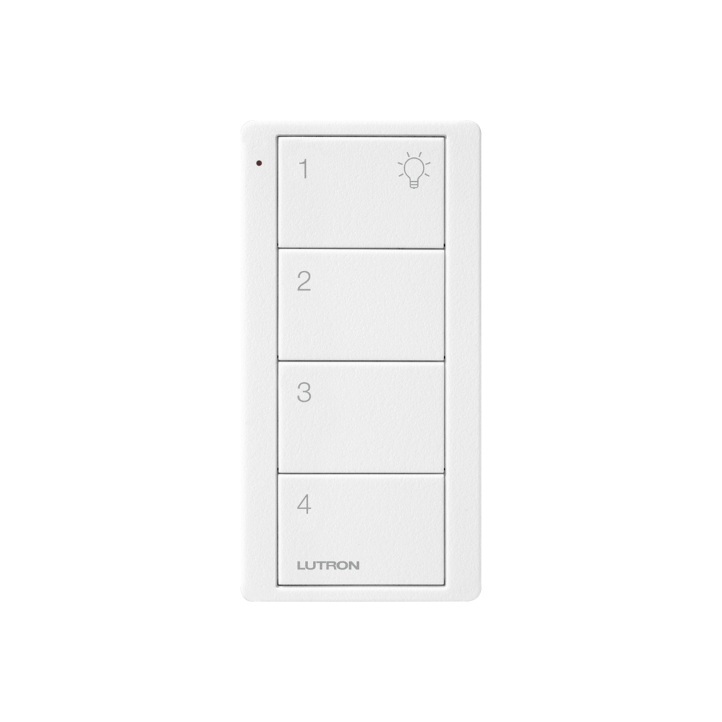 Lutron Pico Wireless White Remote Control | 4 Button Universal Room