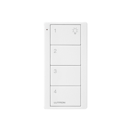 Lutron Pico Wireless White Remote Control | 4 Button Universal Room