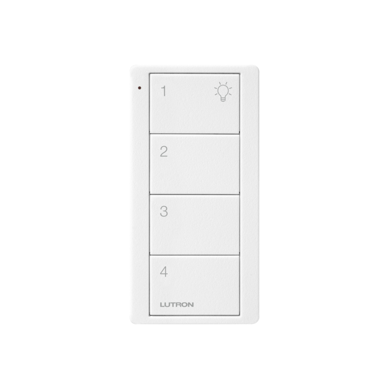 Lutron Pico Wireless White Remote Control | 4 Button Universal Room