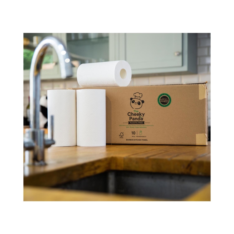 Cheeky Panda Bamboo Kitchen Rolls | 2 Rolls | 5 Pack