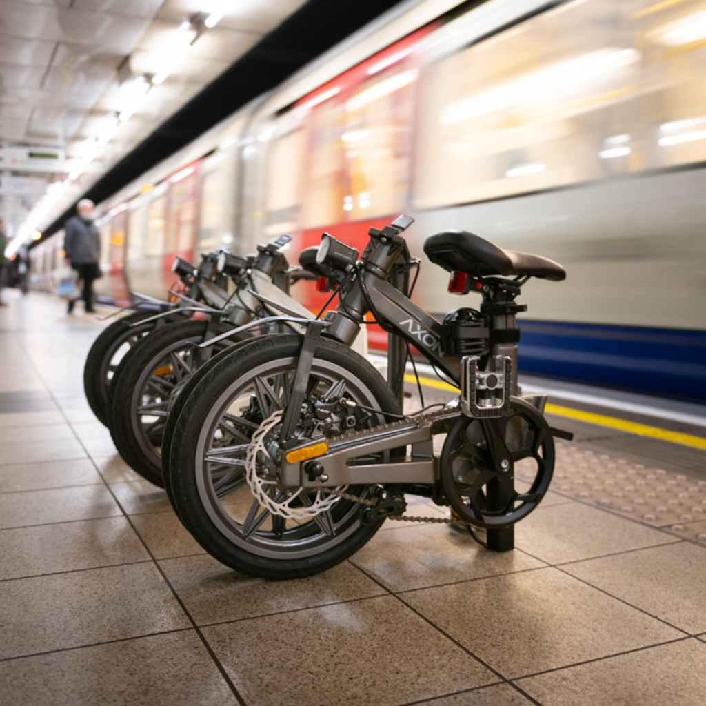 Axon Rides Pro-7 Folding Commuter eBike | Dark Grey | Up To 30 Mile Range