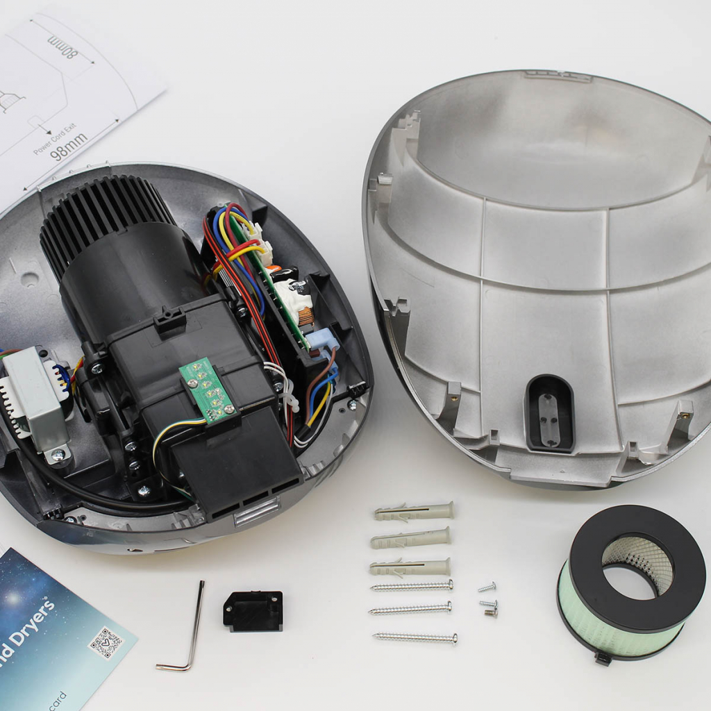 Velair Pebble Plug & Play Hand Dryer | Satin