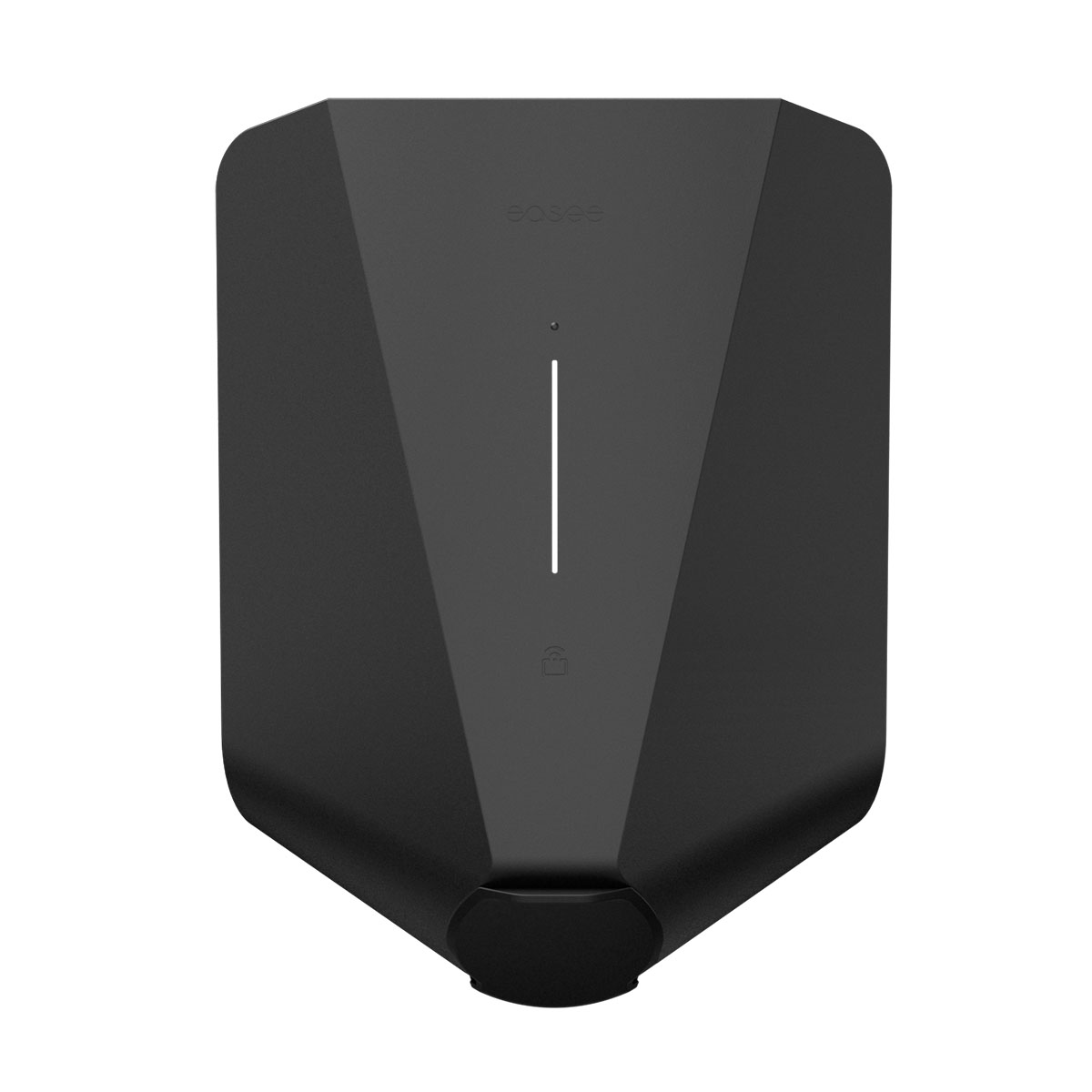 Easee Charger Front Cover Plate | with Socket Cap | Black