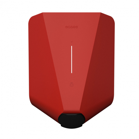 Easee Charger Front Cover Plate | with Socket Cap | Red