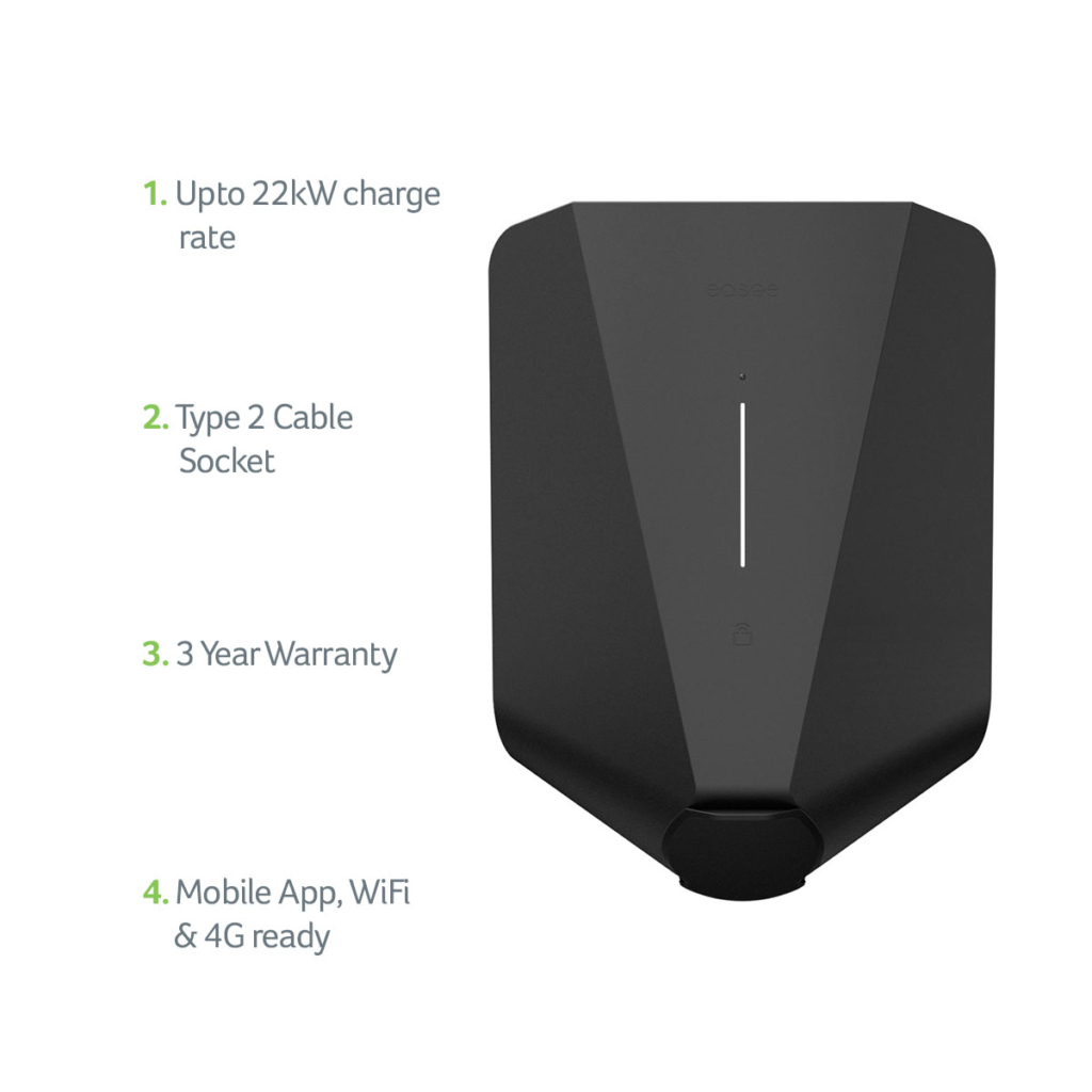 Easee Charge EV Charger 22 kW | Black