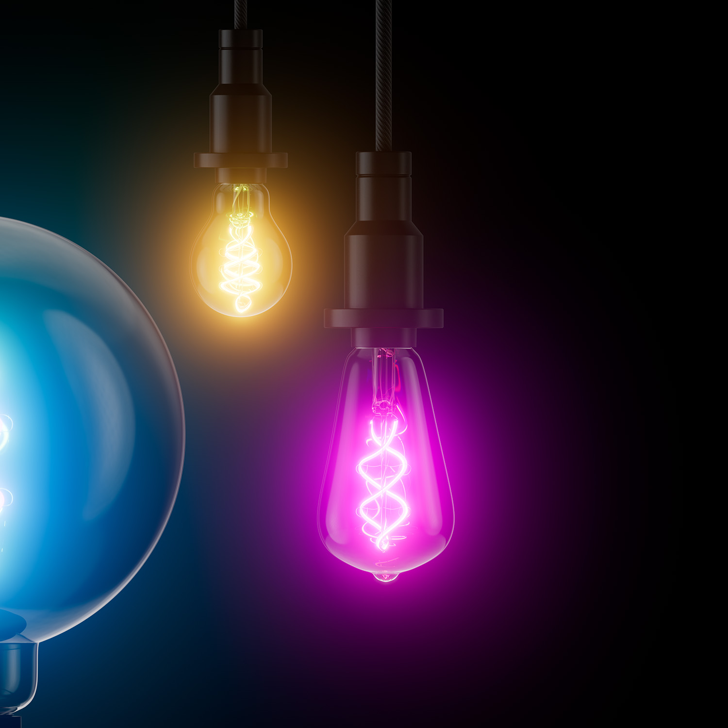 Ledvance Smart+ LED Filament Edison ST64 E27 4W | Multicolour RGBW | WiFi