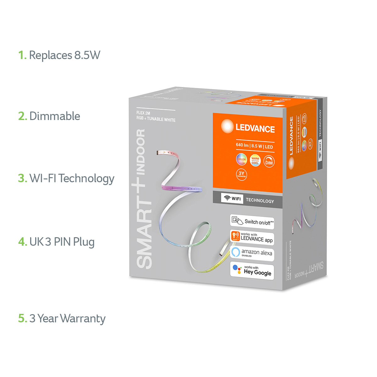 Ledvance Smart+ WiFi Flex 2M | Multicolour RGBW | WiFi